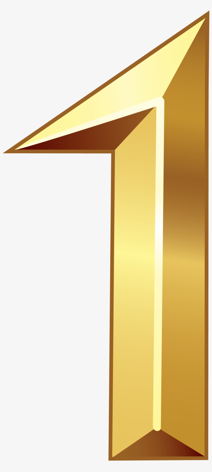 Gold Number One Png Clipart Image - Gold Number One Png Clipart ...