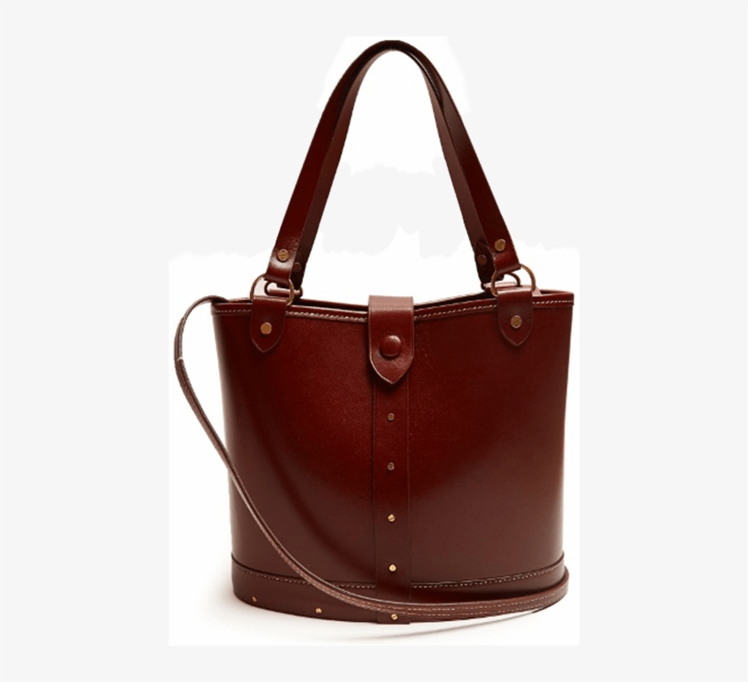 Goop - The Row Bucket Contrast-stitch Leather Bag - 450x668 PNG ...