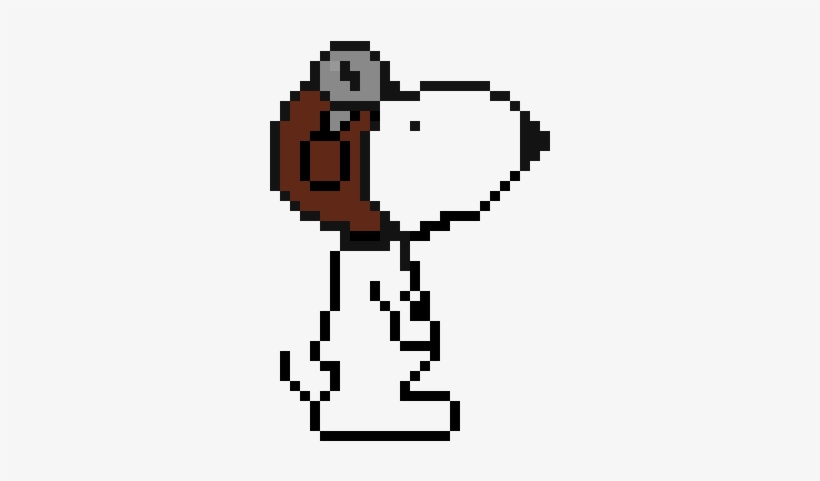 Snoopy - Snoopy Pixel Art - 440x810 PNG Download - PNGkit