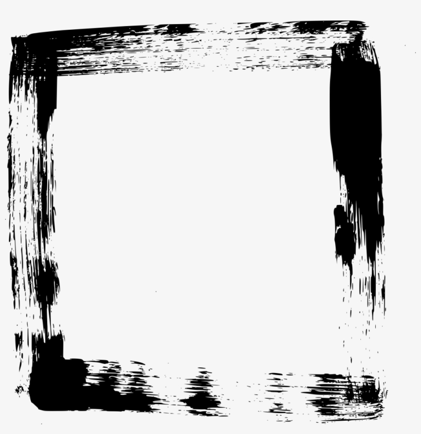 Grunge Brush Strokes - Brush Stroke Transparent Square - 1024x1009 PNG ...