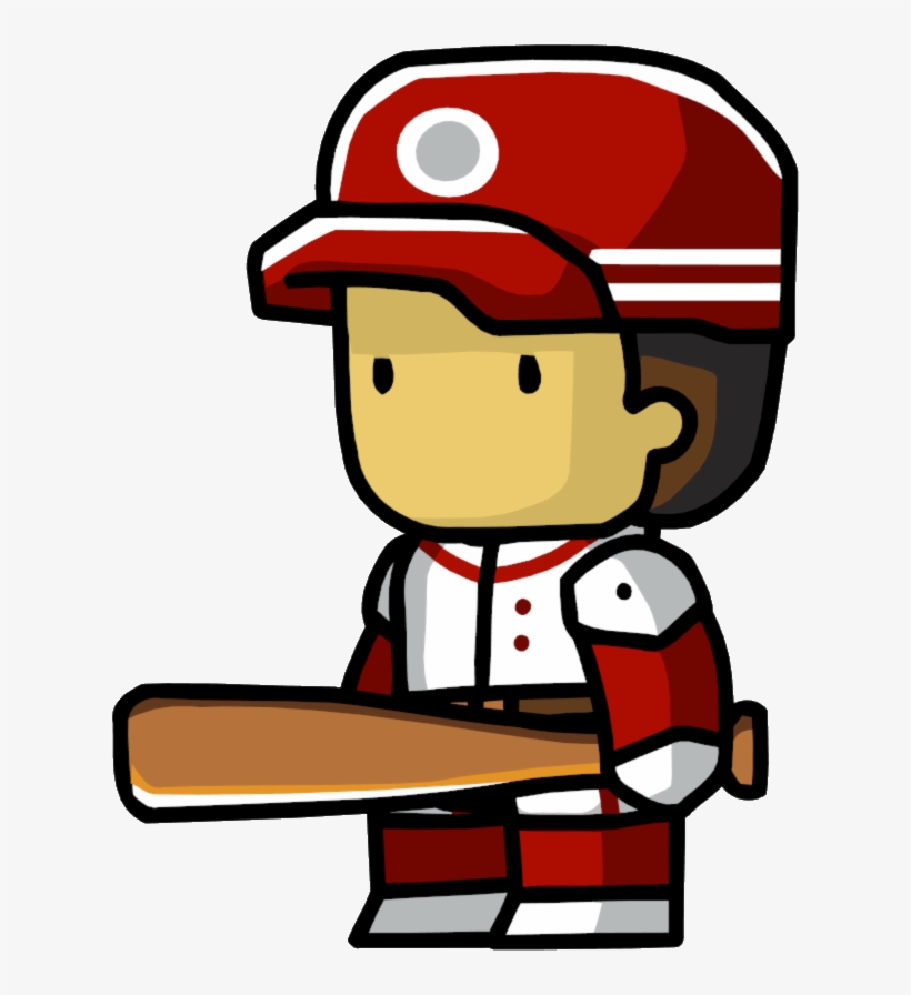 Baseball Player Male - Scribblenauts Baseball - 618x816 PNG Download - PNGkit