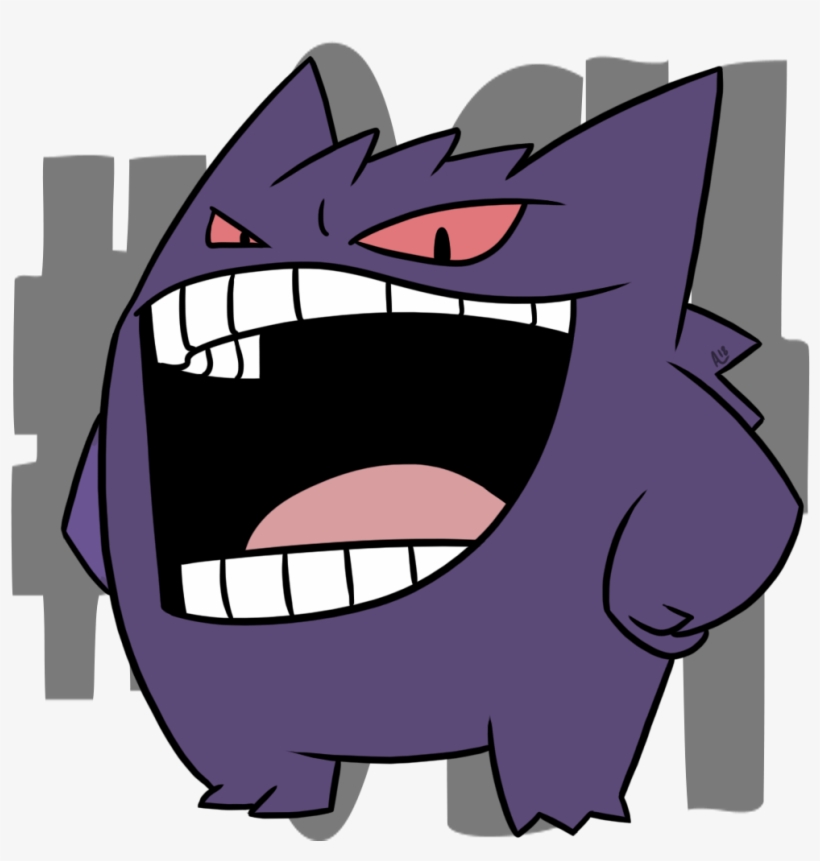 #gengar #pokemon #pokemonadaypic - Cartoon - 1000x1000 PNG Download ...