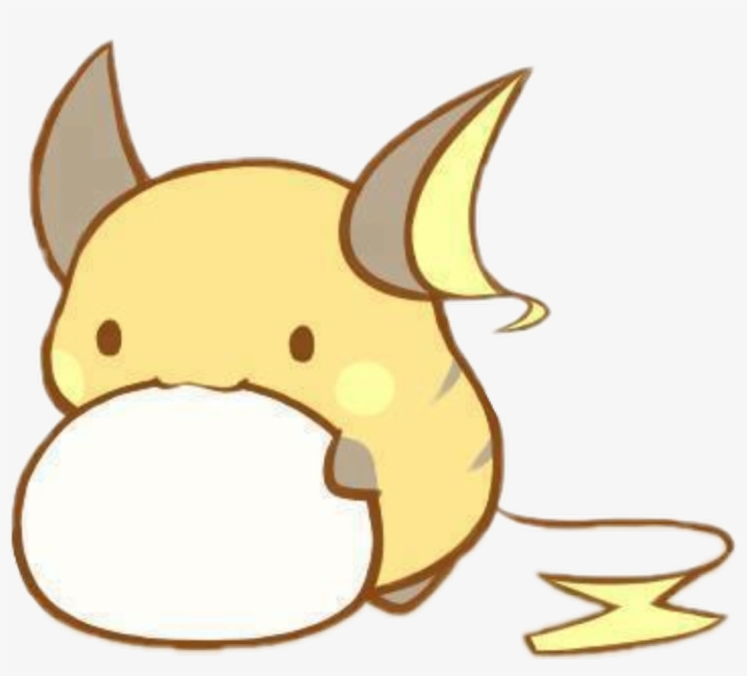 Download Transparent Pokemon Sticker - Kawaii Raichu - PNGkit