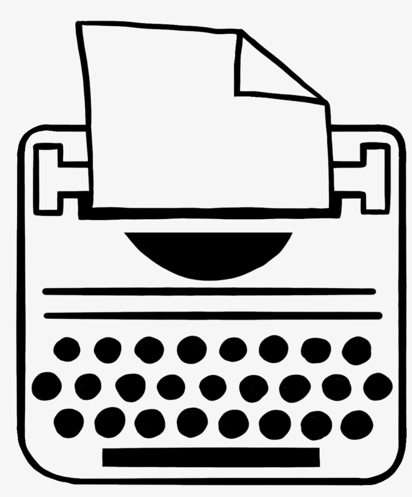 Typewriter - Line Art - 2048x1536 PNG Download - PNGkit