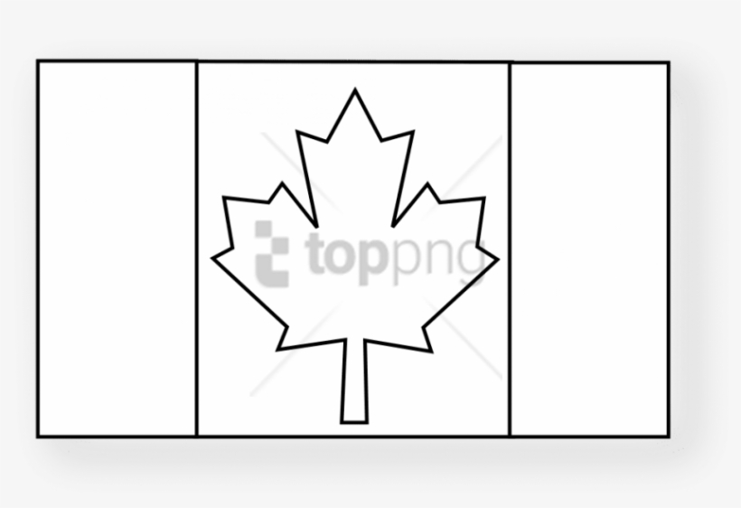Free Png Download Canadian Flag Line Art Png Images - Canadian Flag ...