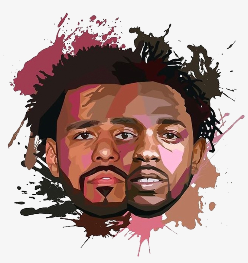 Kendrick Lamar And J Cole - 1000x1000 PNG Download - PNGkit