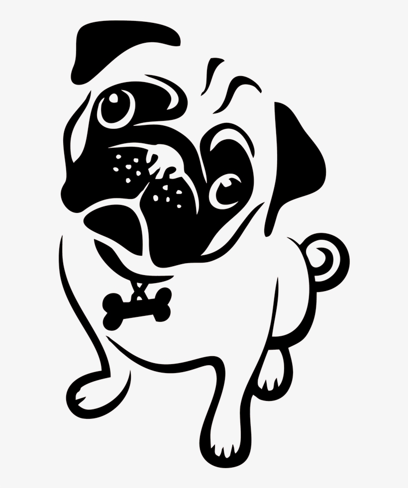 Pug Face Clipart - 900x900 PNG Download - PNGkit