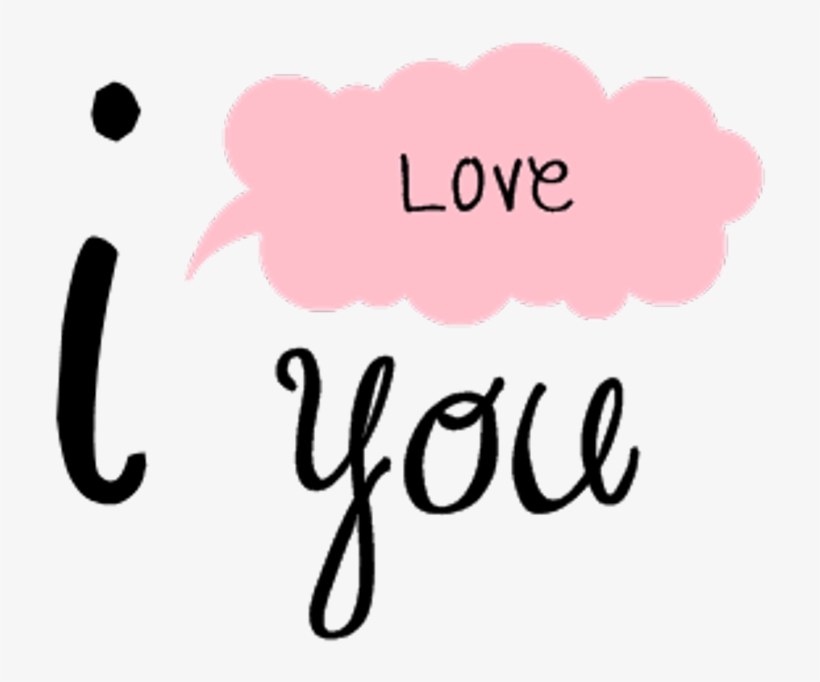 Download Transparent I Sticker - Love You Tumblr Png - PNGkit