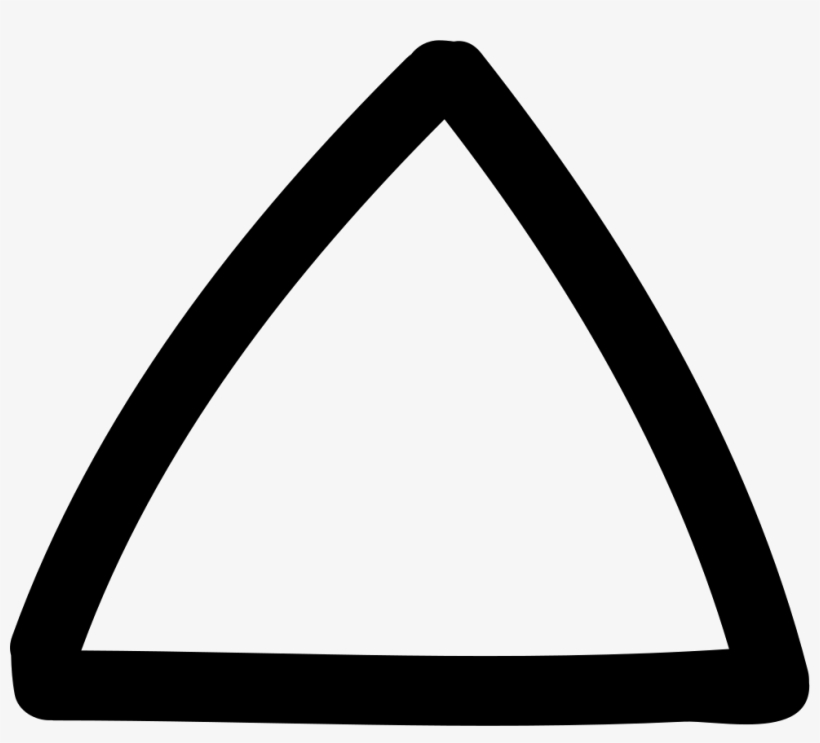 Up Arrow Triangle Hand Drawn Outline Comments - Hand Drawn Triangle ...