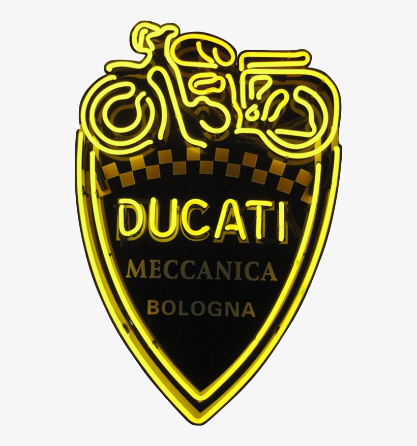 Ducati Neon Sign - 526x798 PNG Download - PNGkit