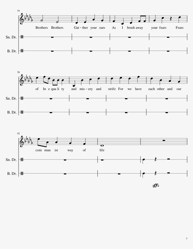 Red Sun Sheet Music Composed By Tommy Espana 3 Of 3 - Sheet Music ...