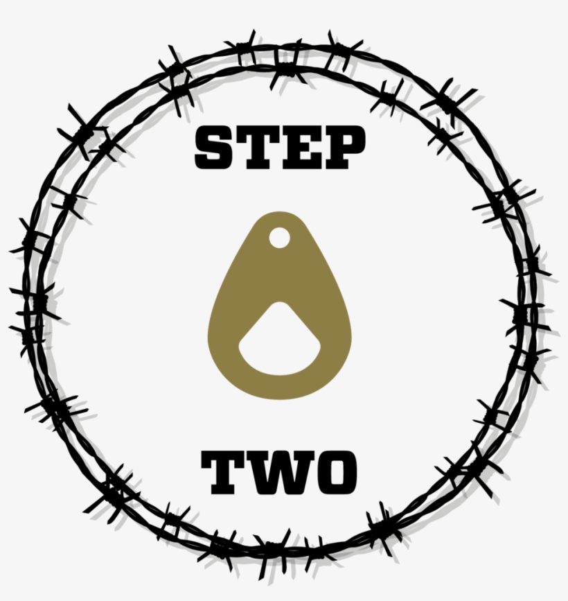 How To Play Steps Step 2 - Barbed Wire Circle Tattoo - 1000x1008 PNG ...