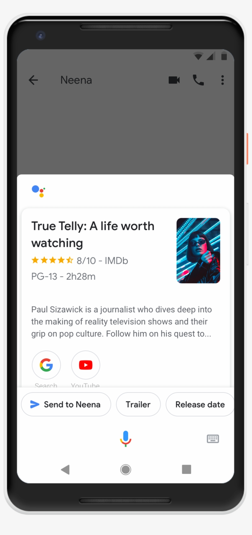 Google Assistant In Android Messages - Google Assistant - 1000x1800 PNG ...