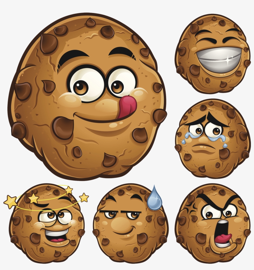 1831 X 1905 3 - Chocolate Chip Cookie Face - 1831x1905 PNG Download ...