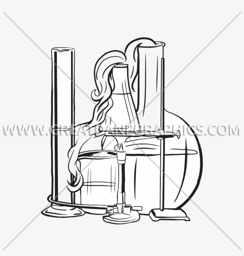 Beaker Drawing Sketch - Line Art - 825x825 PNG Download - PNGkit