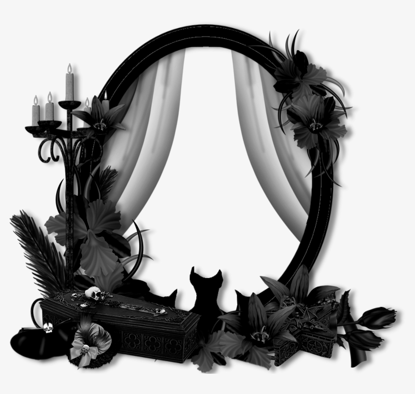 Cluster Frame 2a - Goth Frame Transparent Png - 800x800 PNG Download ...