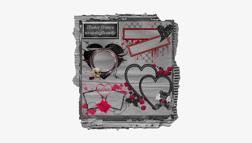 Gothic Romance Cluster Frames & Freebie - Romance - 374x400 PNG ...