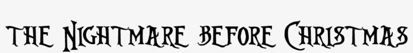 Download Transparent Nightmare Before Christmas Logo Png - PNGkit