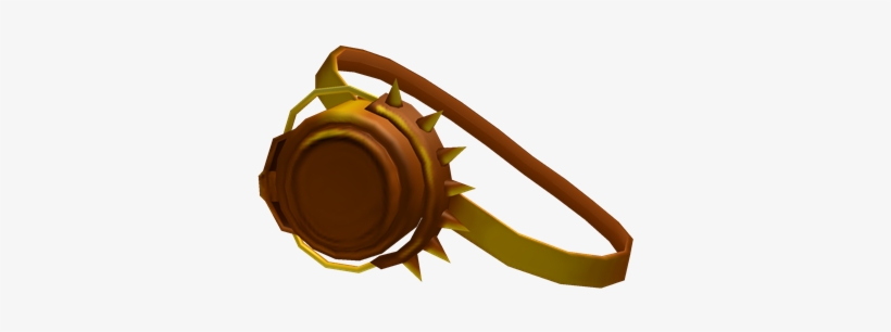 Golden Spiky Bionic Eye Patch - Strap - 420x420 PNG Download - PNGkit