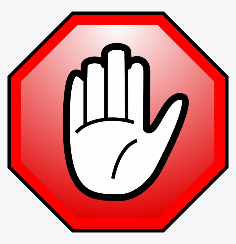 Download Transparent Stop Hand Nuvola Alternate - Stop Hand Clip Art ...