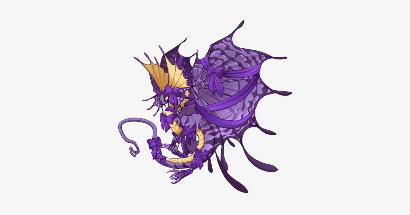 Purple Bow Set Fae M - Faerie Dragon - 350x350 PNG Download - PNGkit