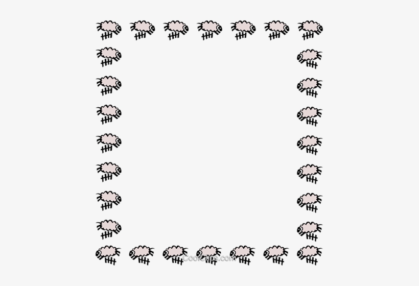 Counting Sheep Border Royalty Free Vector Clip Art - Sheep Border ...