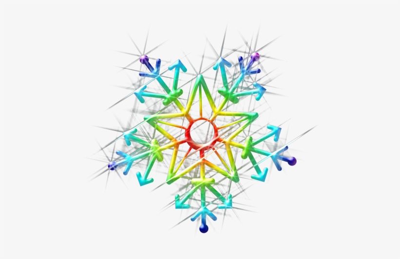 Ice - Snowflake Star Shower Curtain - 500x466 PNG Download - PNGkit