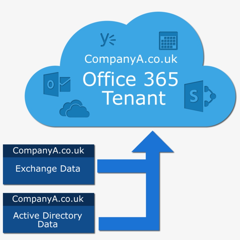 Tennancy Diagram Large Flat - Office 365 Cloud Tenant - 1193x1138 PNG ...