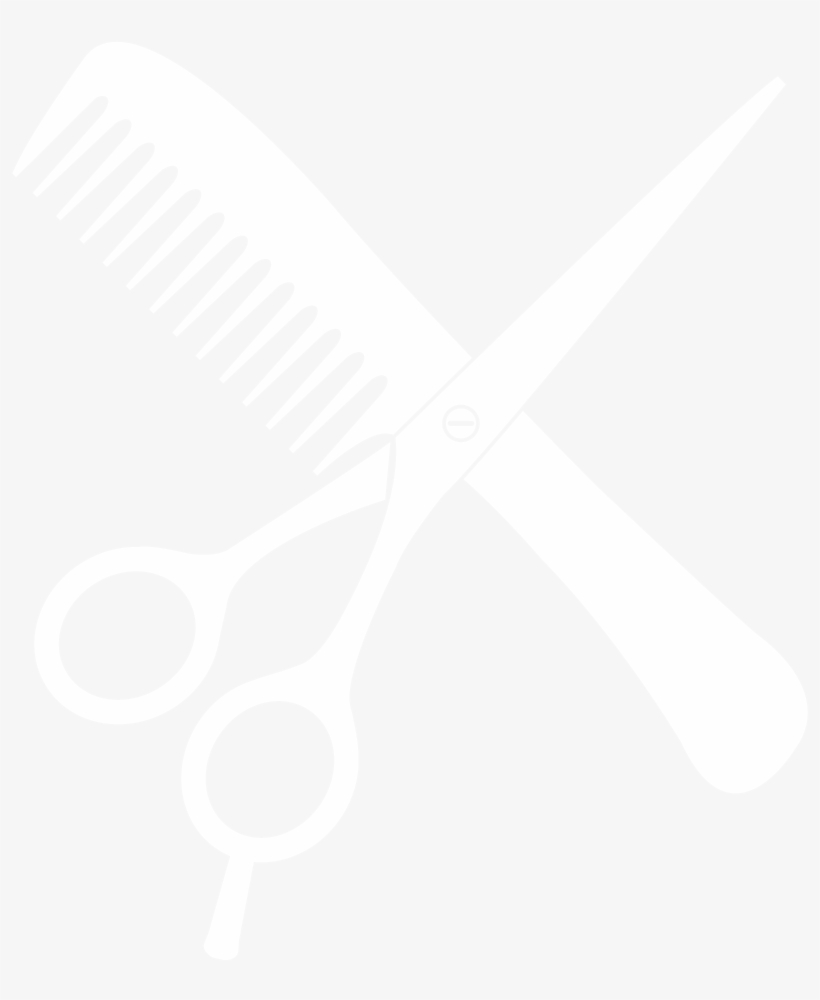 Barbershop - White Scissors Comb Png - 1000x1000 PNG Download - PNGkit