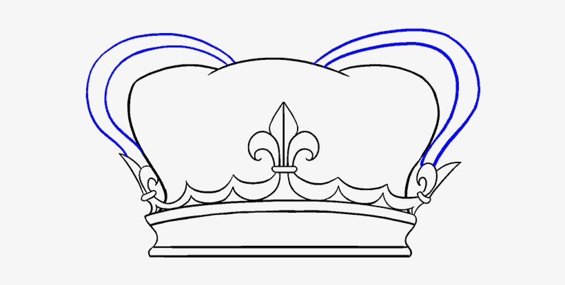 How To Draw Crown - Drawing - 678x600 PNG Download - PNGkit