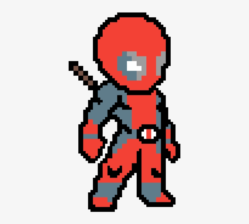 Deadpool - Deadpool Pixel Art Png - 960x1136 PNG Download - PNGkit