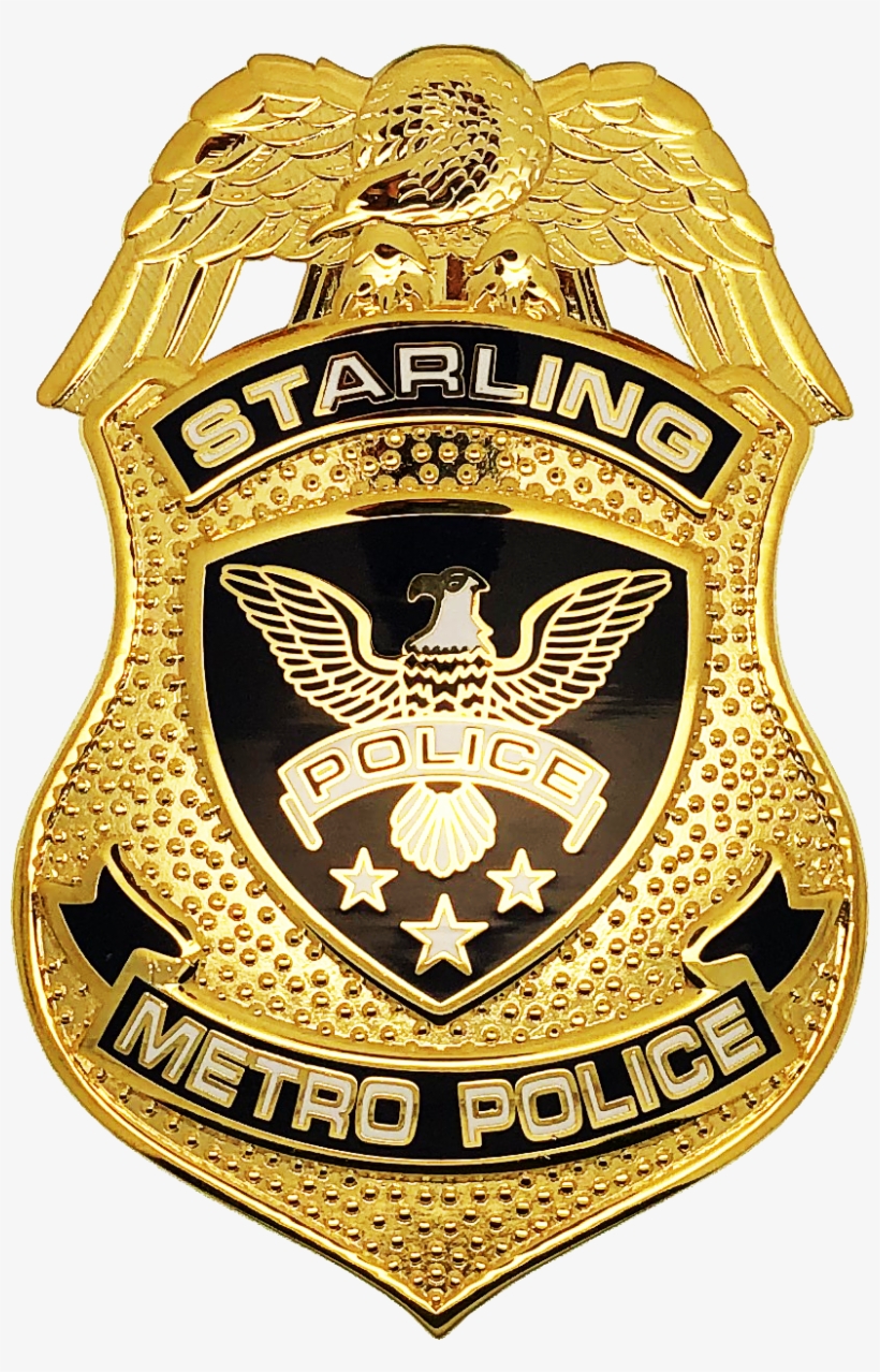 Starling Metro Police Department Shield Badge - Emblem - 822x1242 PNG ...