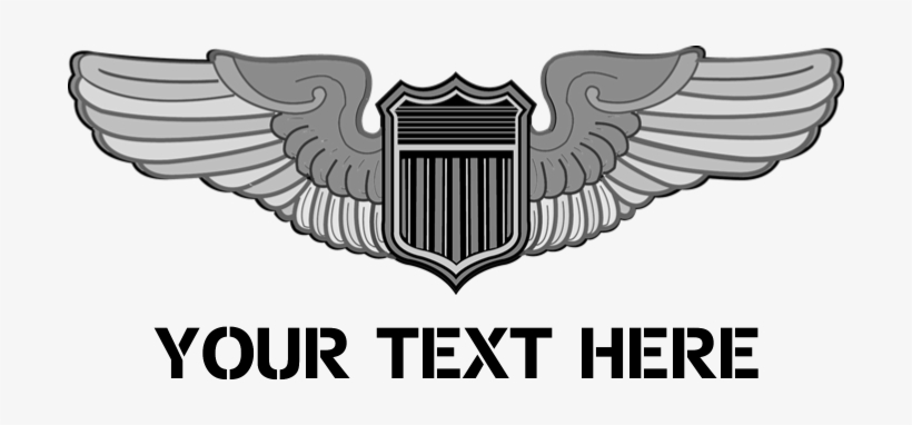 Personalized Pilot Wings Neck Tie - Air Force Navigator Badge - 700x700 ...