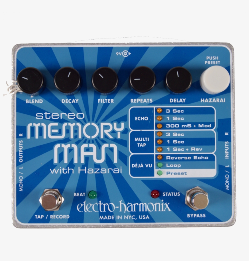 Electro-harmonix Stereo Memory Man With Hazarai - Stereo Memory Man ...
