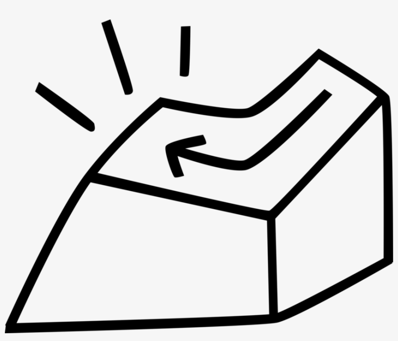 Vector Illustration Of Computer Keyboard Enter Key - 865x700 PNG ...