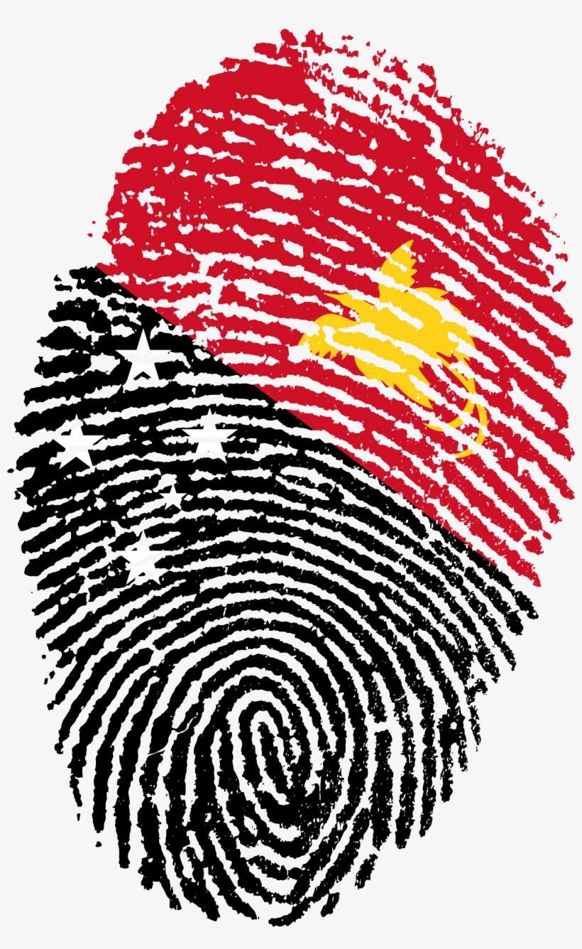 Papua New Guinea Flag Fingerprint 654335 - Papua New Guinea Fingerprint - 1573x2488 PNG Download ...