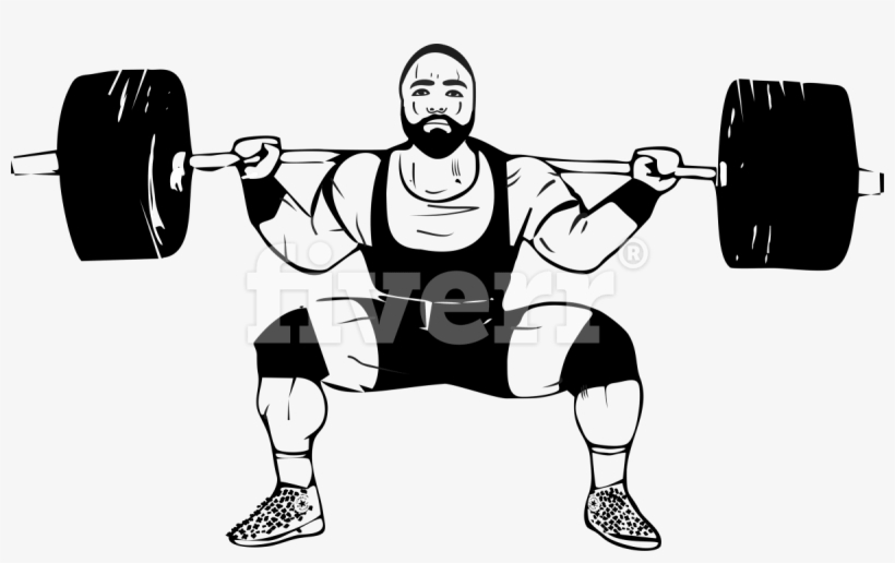 Big Worksample Image - Powerlifting Squat Logo - 1200x698 PNG Download ...