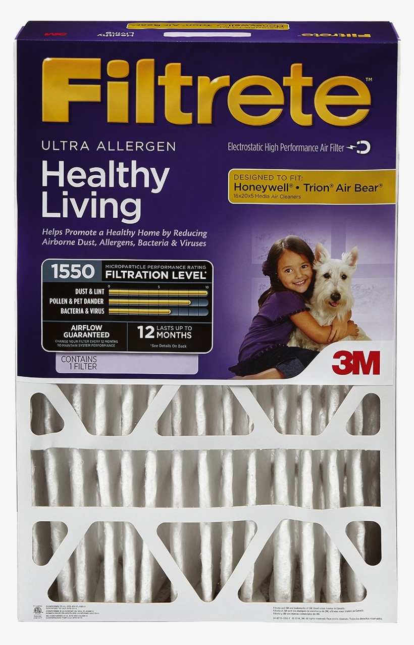 3m Filtrete 5-inch Ultra Allergen Reduction Filters - Filtrete 20x25x4 - 1200x1200 PNG Download ...