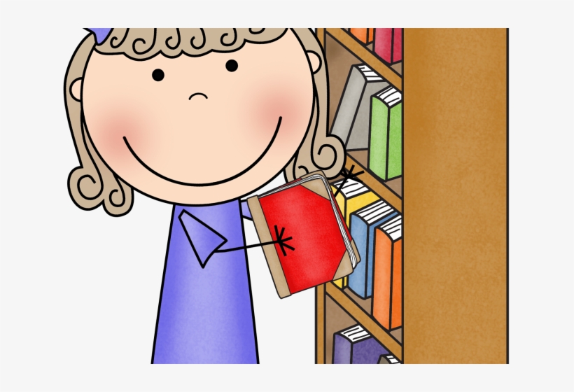 Library Clipart Library Aide - Using Shelf Marker Clipart - 640x480 PNG ...