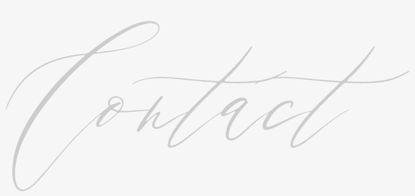 Contact - Calligraphy - 1000x560 PNG Download - PNGkit