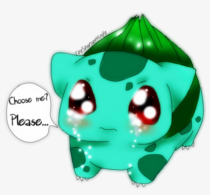 Choose Me Bulbasaur By Thesharperknife-d60tcir - Sad Bulbasaur - 999x799 PNG Download - PNGkit