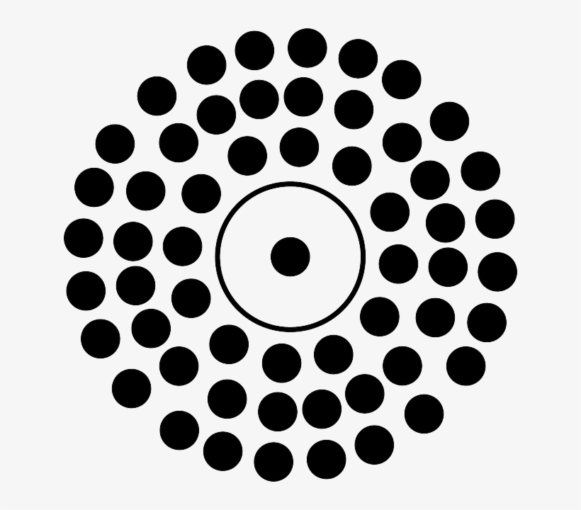 Illusions Eye, Black, Non, Dots, Directional, Beacon, - Circle With ...