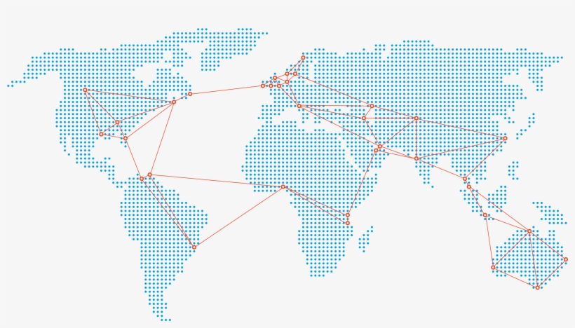 Our Global Network - Blue - 2236x1200 PNG Download - PNGkit