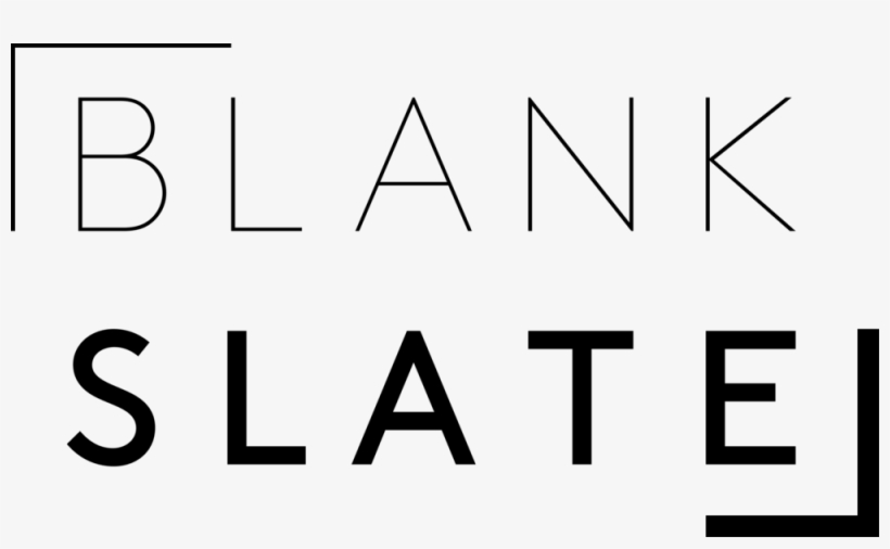 Blank Slate - Logo - Plain - Black - Small - 1000x569 PNG Download - PNGkit