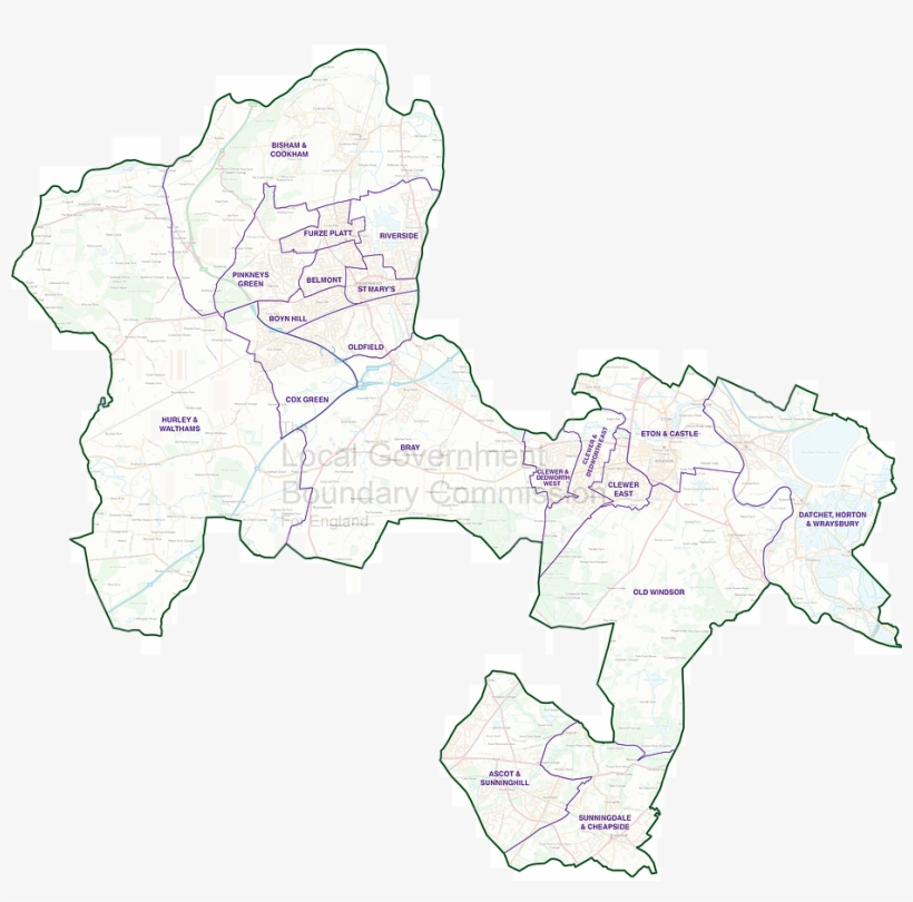 Rbwm Ward Map Plain - Creative Arts - 930x874 PNG Download - PNGkit