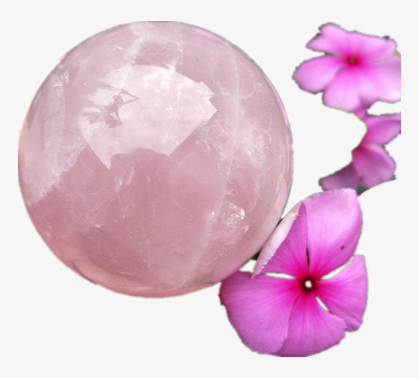Large Pink Crystal Sphere Natural Specimen Rose Quartz - Impatiens ...