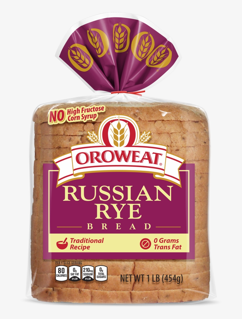 Oroweat Russian Rye Bread Package Image - Arnold Whole Wheat Bread ...
