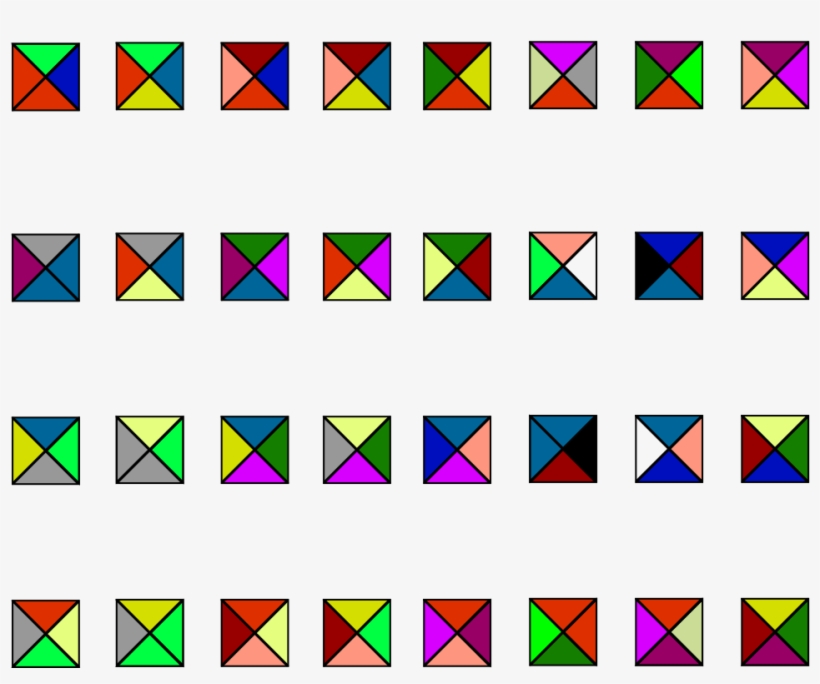 Download Transparent Wang 32 Tiles - Triangle - PNGkit