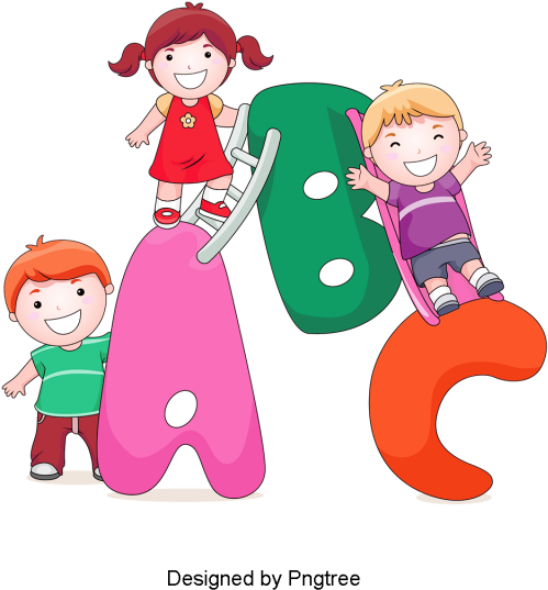 Download Transparent Png Free Download Cartoon Hand Painted Learning ...