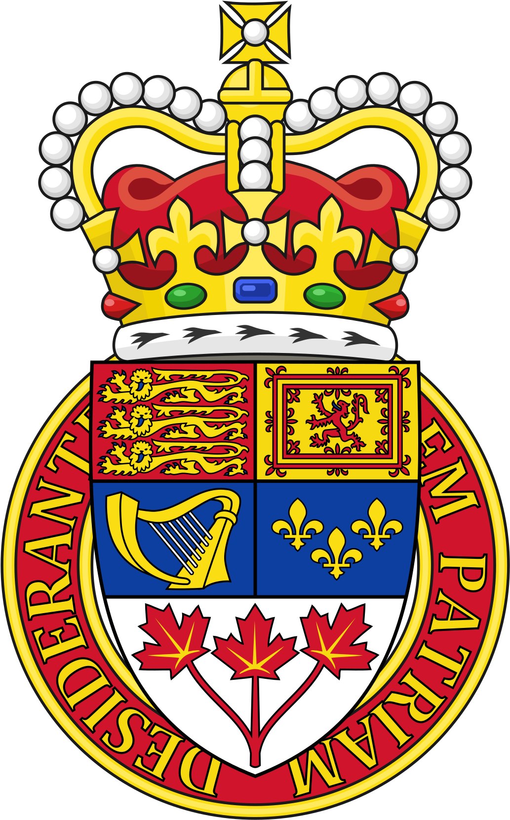 Download Canadian Coat Of Arms Shield - Full Size PNG Image - PNGkit